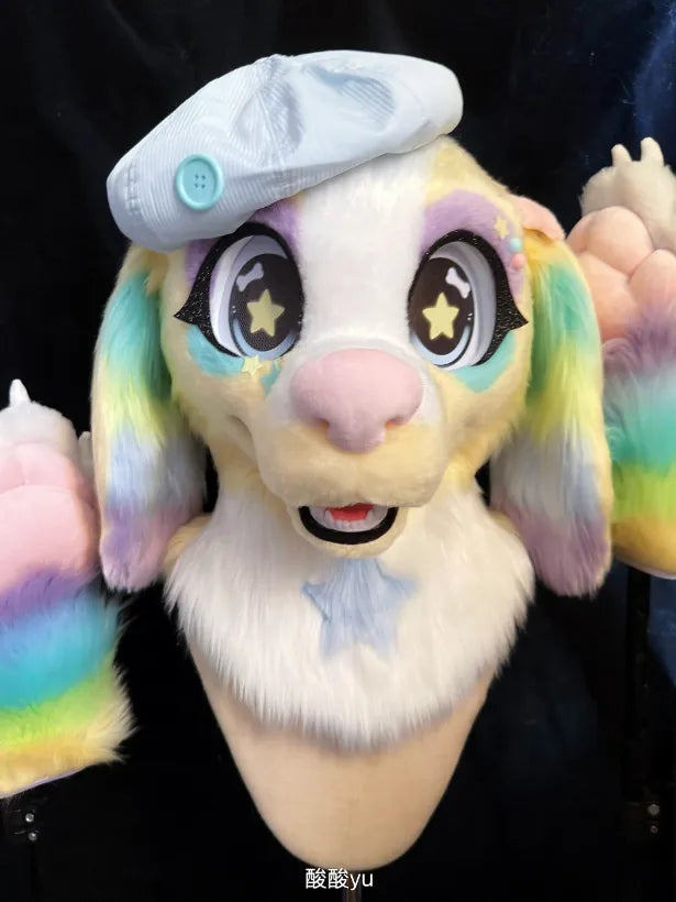 Rainbow Ear Cutie Fursuit | Bright, Fun & Adorable – DokidokiFursuit ...