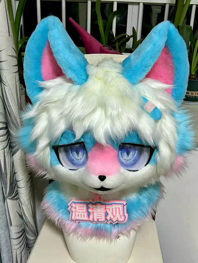 Pastel Dream Wolf Fursuit | Pastel Wolf Costume Head – DokidokiFursuit ...