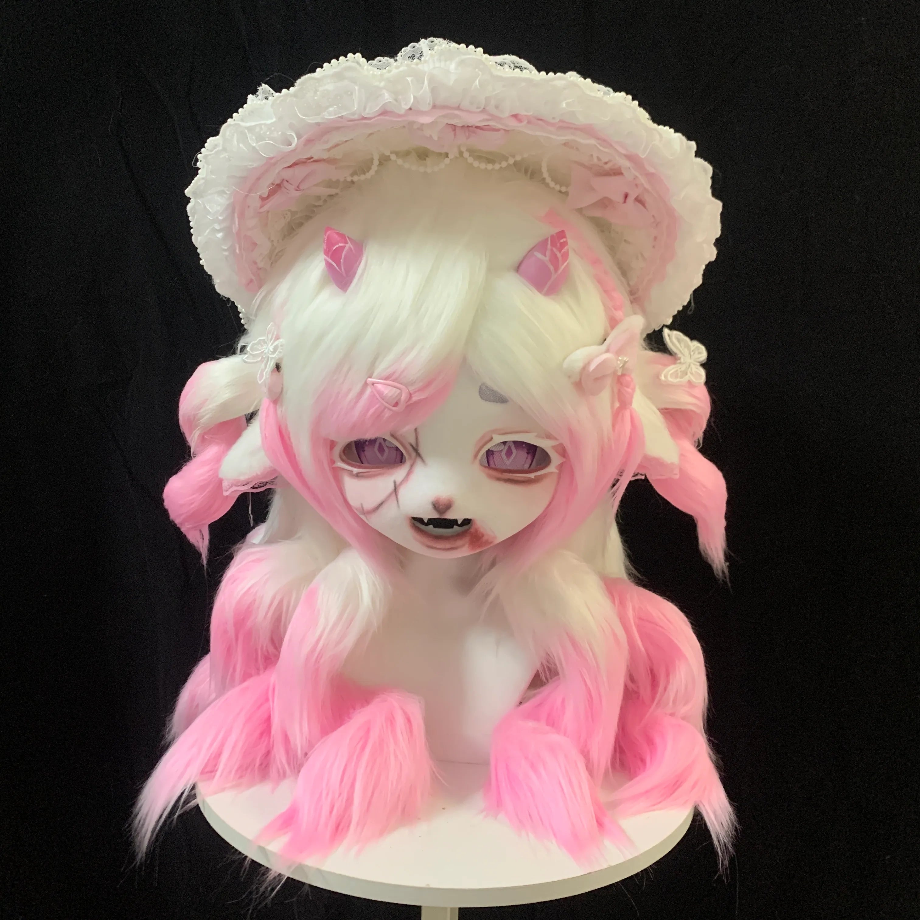Custom Pink Lamb Fursuit – Handmade by Fursuit Maker – DokiDoki FurryStudio