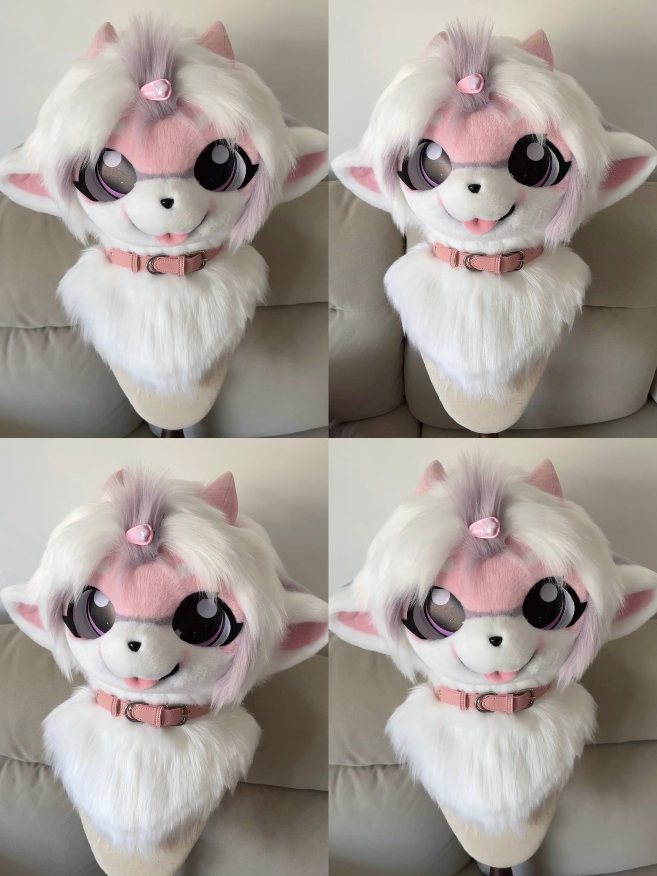 Pink - Collar Cutie Fursuit - Full Fursuit by Fursuit Maker – DokiDoki ...