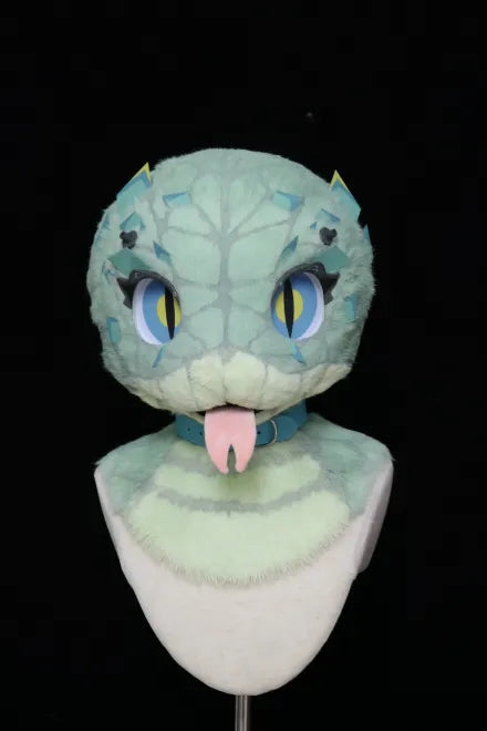 TwoToneEye Snake Fursuit – Hypnotic Gaze with Reptilian Elegance ...
