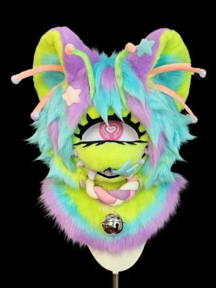 Rainbow Glimmer Monster Fursuit | Colorful Sparkly Monster Costume ...