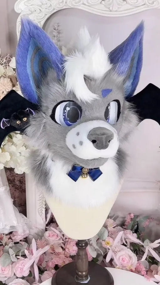 Gothic Fantasy Pup Partial Fursuit | Dark & Stylish – DokiDoki FurryStudio
