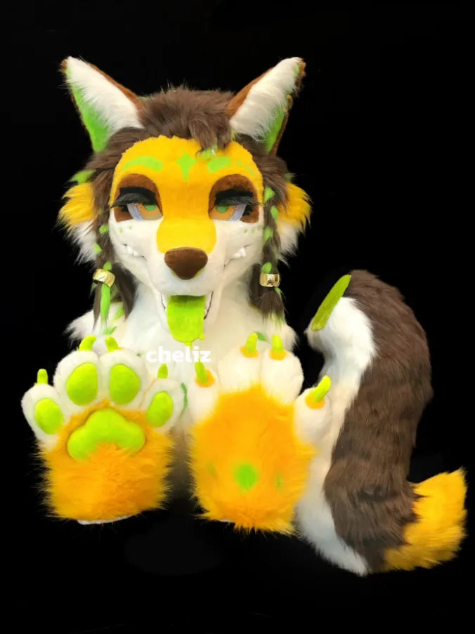 Vibrant Trend Fox Full Partial Fursuit | Stylish & Energetic – DokiDoki ...