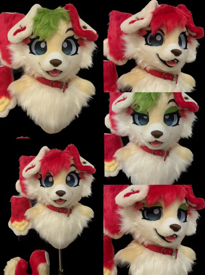 Cute Vibrant Pup Full Partial Fursuit | Bright & Playful – DokiDoki ...