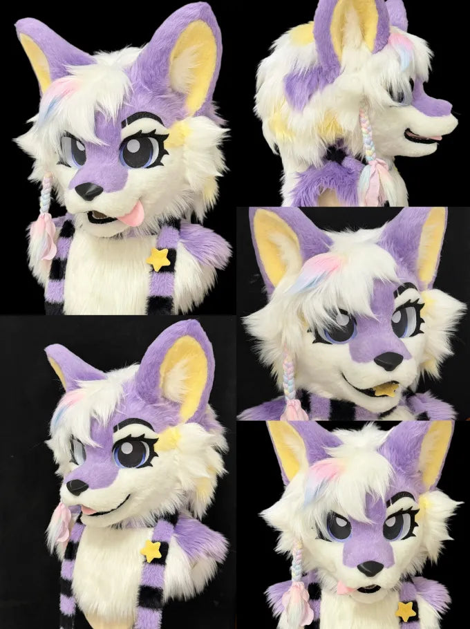 Purple White Pastel Full Partial Fursuit – Soft Colors & Dreamy Style ...