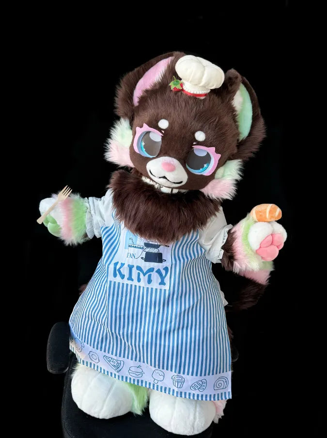 Coco Cookie Creature Kemono Full Partial Fursuit (Brown-Pink-Green ...